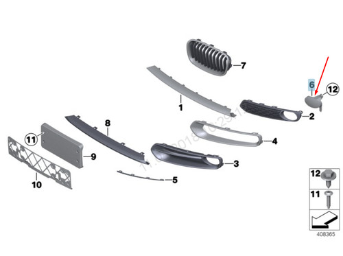 NEW BMW 1 F20 LEFT FOG LIGHT COVER 51117245871 7245871 2014 OEM | eBay