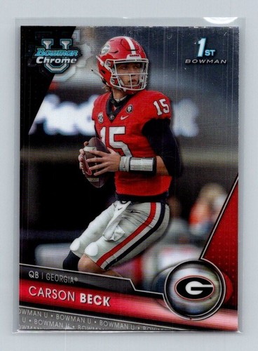 Carson Beck 2023 Bowman University Chrome Rookie Card #44 | eBay