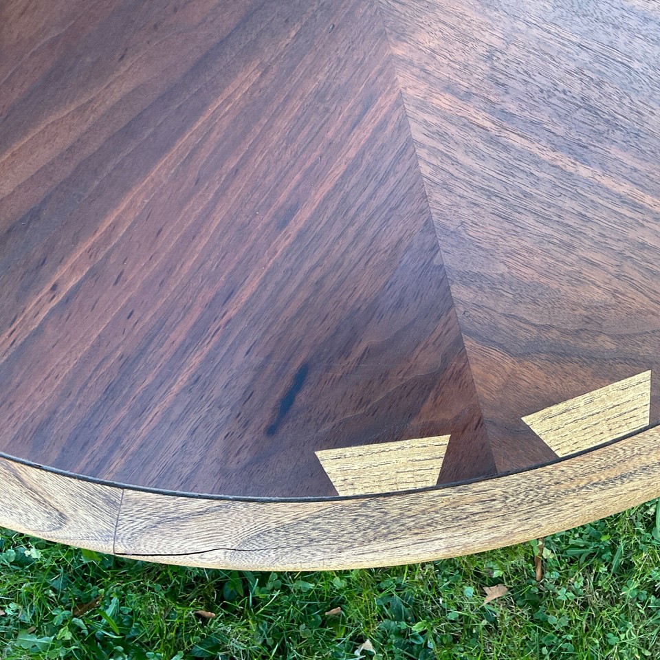 Lane Acclaim Mid Century Round Dovetail Inlay Coffee Table | eBay