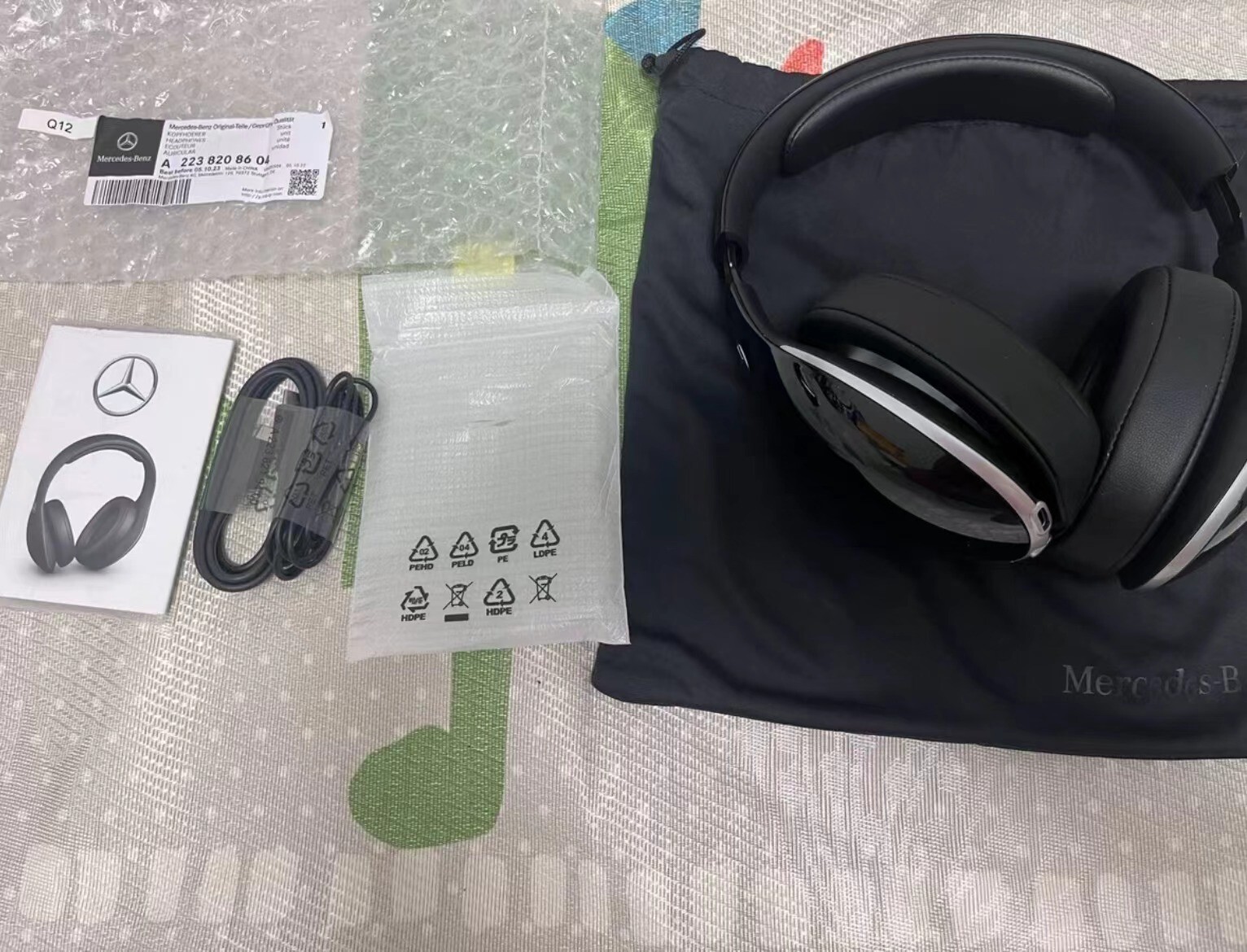 Mercedes-Benz Wireless Headphones 3D Sound NC Genuine Headset OEM ...