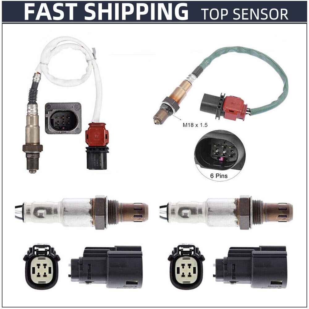 Set of 4 Oxygen Sensor O2 Sensor For 2015-2017 Ford F-150 2.7L Turbo Up ...