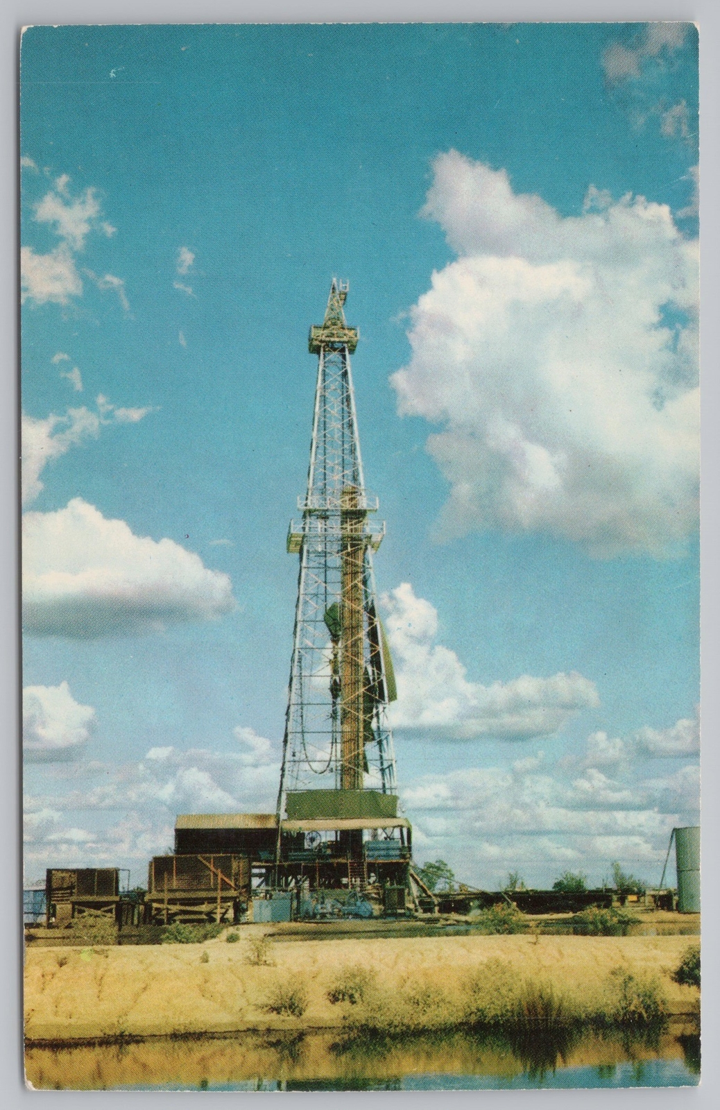 Mining-Factory~Texas Drilling Rig~Tall Steel Derrick~Oil Companies ...