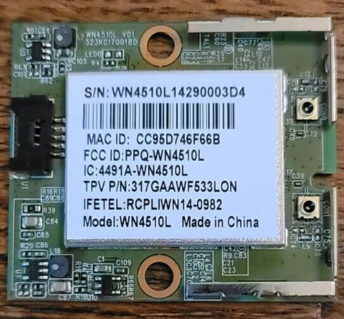 WN4510L PPQ-WN4510L WIFI MODULE A48D3BFF8068 4491A-WN4510L ...