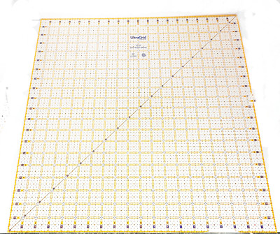 Quilting Ruler Ultragrid by Quiltcut 20" square quilting sewing ruler ...
