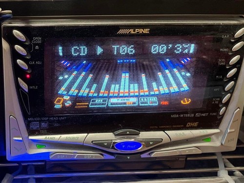 Alpine Mda-W759Js 2Din Cd Md Player Car Audio System High-Quality Sound Stereo | eBay