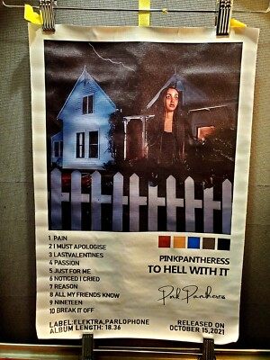 To Hell With It PINKPANTHERESS Album Cover 11.5" X 17" Canvas Poster ...