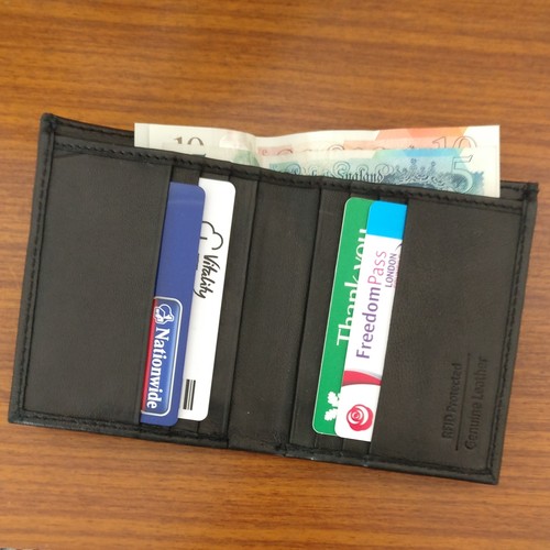 GHS LK-1181-Black Men's Leather Credit Card Holder Wallet for sale ...