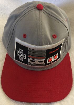 Nintendo Entertainment System Snapback Hat NES Flat Bill Controller ...