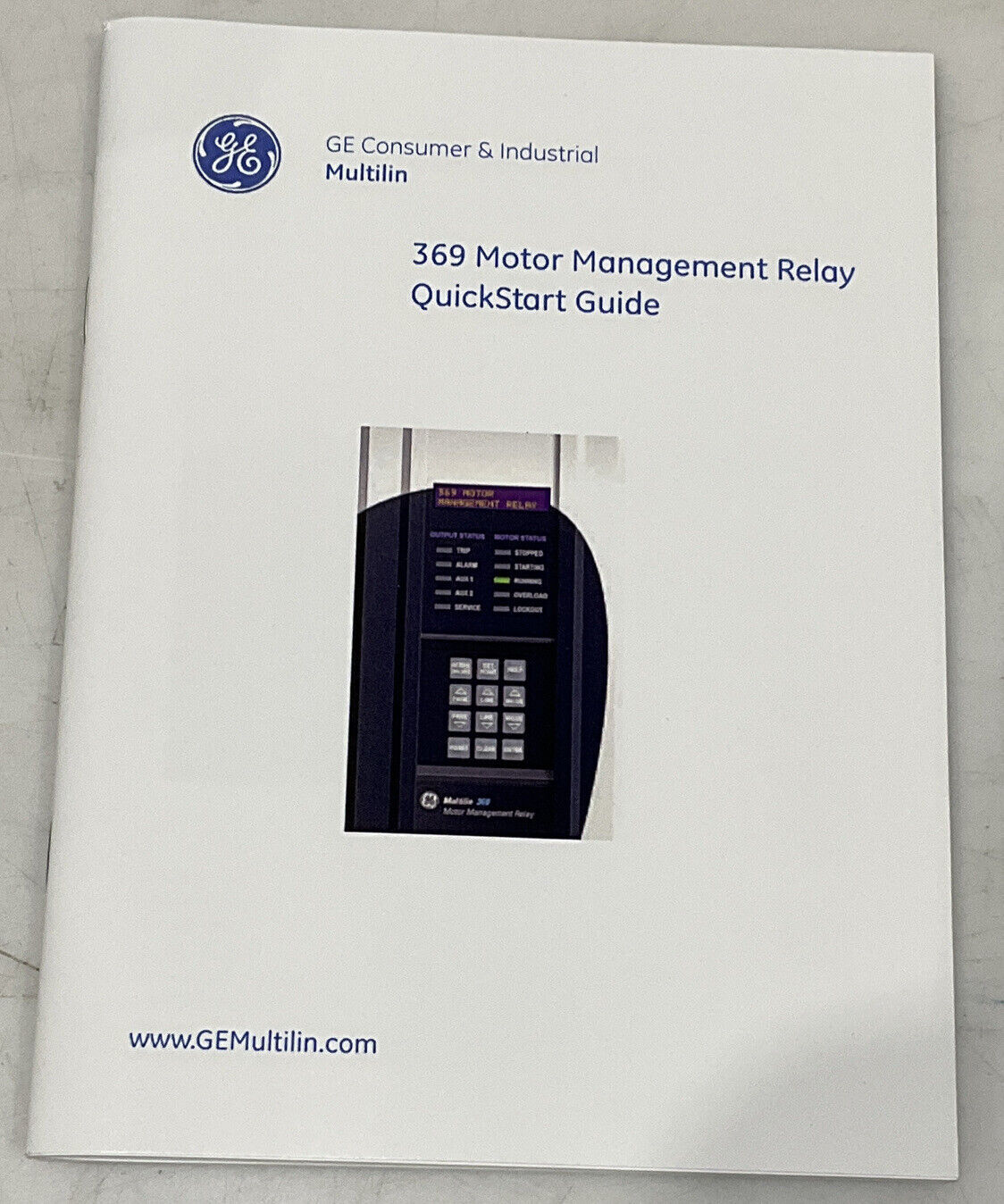 GENERAL ELECTRIC 369-HI-0-0-0-0-E MULTILINGUAL 369 MOTOR MANAGEMENT ...