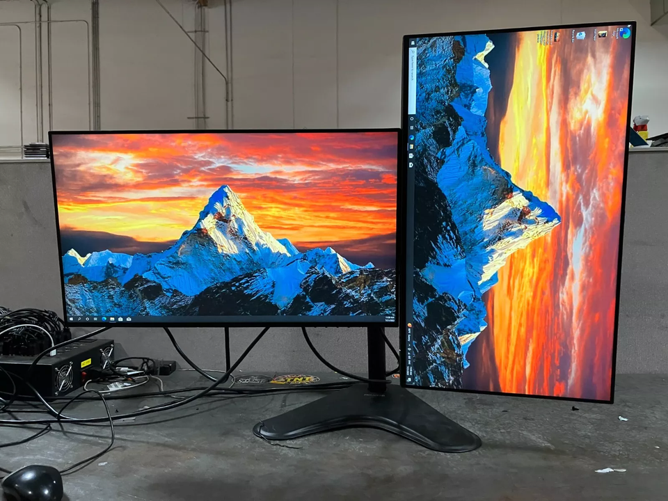 Dell UltraSharp P2419H 24inch Edgeless IPS LCD Dual Monitors + Dual ...