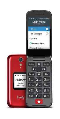 lively flip Jitterbug Flip2 Cell Phone for Seniors Red #CR B30 ...