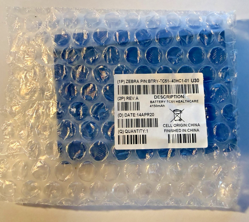 Zebra OEM BTRY-TC51-43HC1-01 Battery BT-000314 TC51 TC52 TC56 TC57 ...