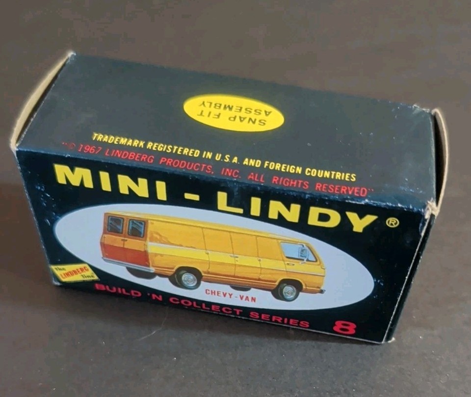 New Vtg 1967 Lindberg Mini-Lindy Blue JET Chevy Van Model Kit Not ...