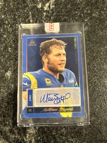 2022 Panini Luminance - Portrait Signatures Matthew Stafford #PSI-14 ...