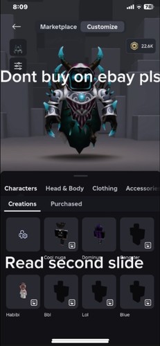 Korblox Acc With 22k Robux Dc zaxy0421 (please Read Last Slide To Buy⚠️ ...