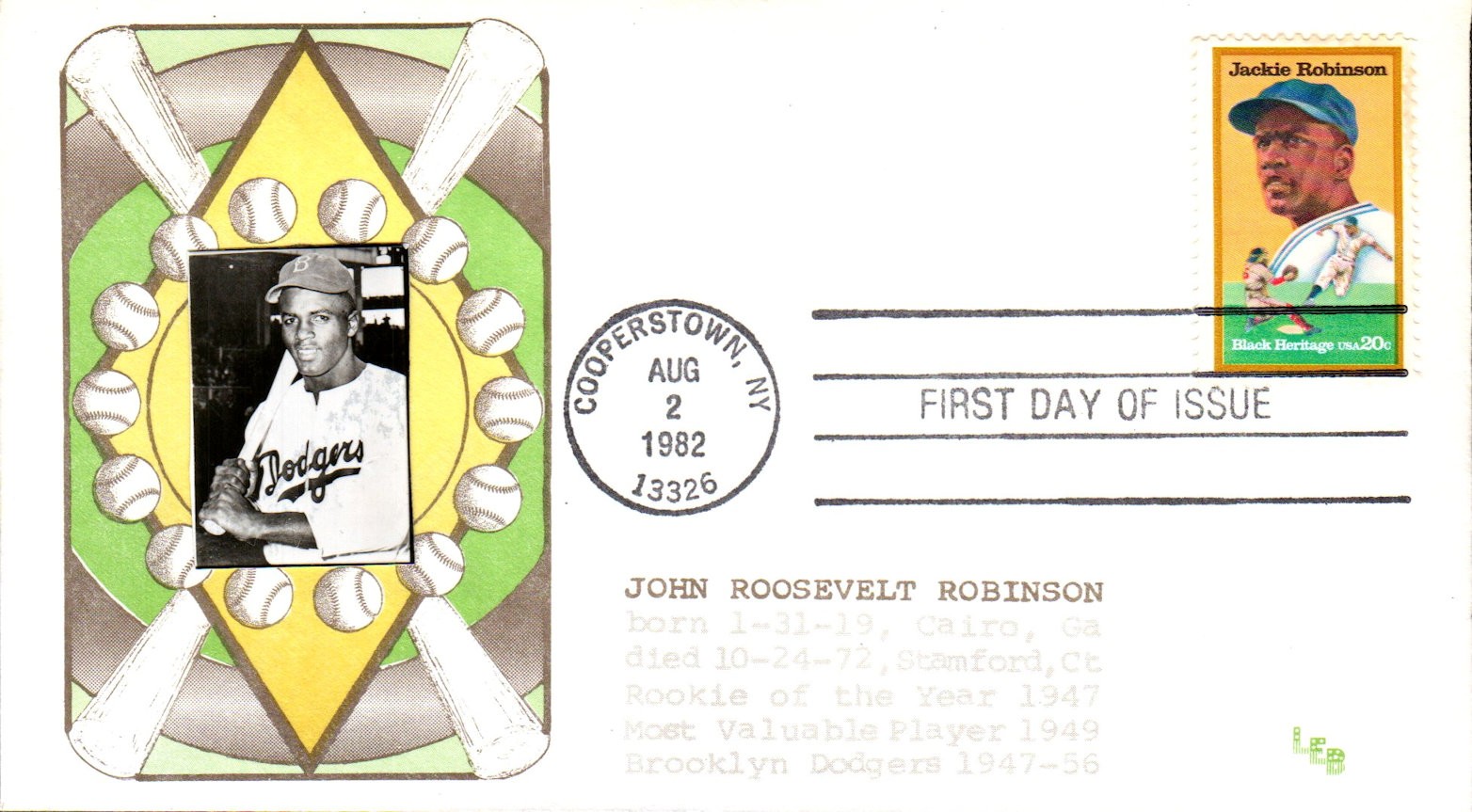 #2016 Jackie Robinson LEB FDC (12919822016001) | eBay