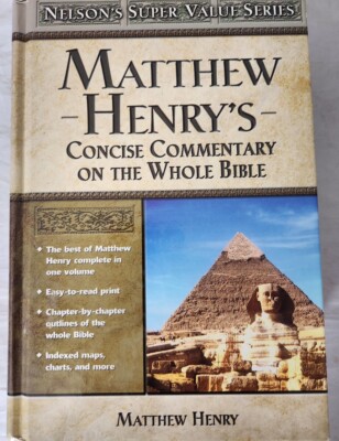 Matthew Henry's Concise Commentary on the Whole Bible Maps Charts ...