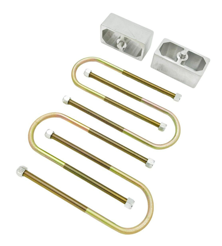 Pair 2" Inch Aluminum Extruded Leaf Spring Lowering Blocks w/ U-Bolt ...