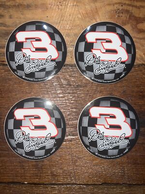 NASCAR Dale Earnhardt SR Number #3 VTG 3" ROUND STICKER LOT 4 Vintage ...