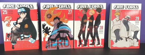 Lot 4 Fire Force English Manga Books Atsushi Ohkubo Shonen Volumes 25 ...