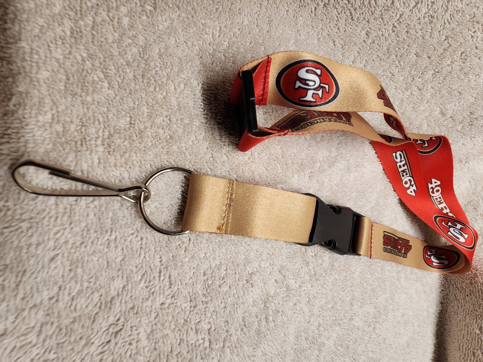 San Francisco 49ers Football Lanyard New NFL Clip Detachable ID, Fast ...