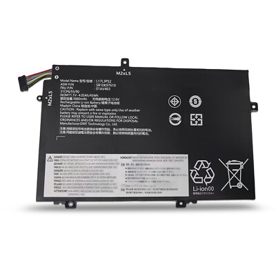 New L17L3P52 L17C3P52 01AV463 45wh Battery for Lenovo ThinkPad L480 ...