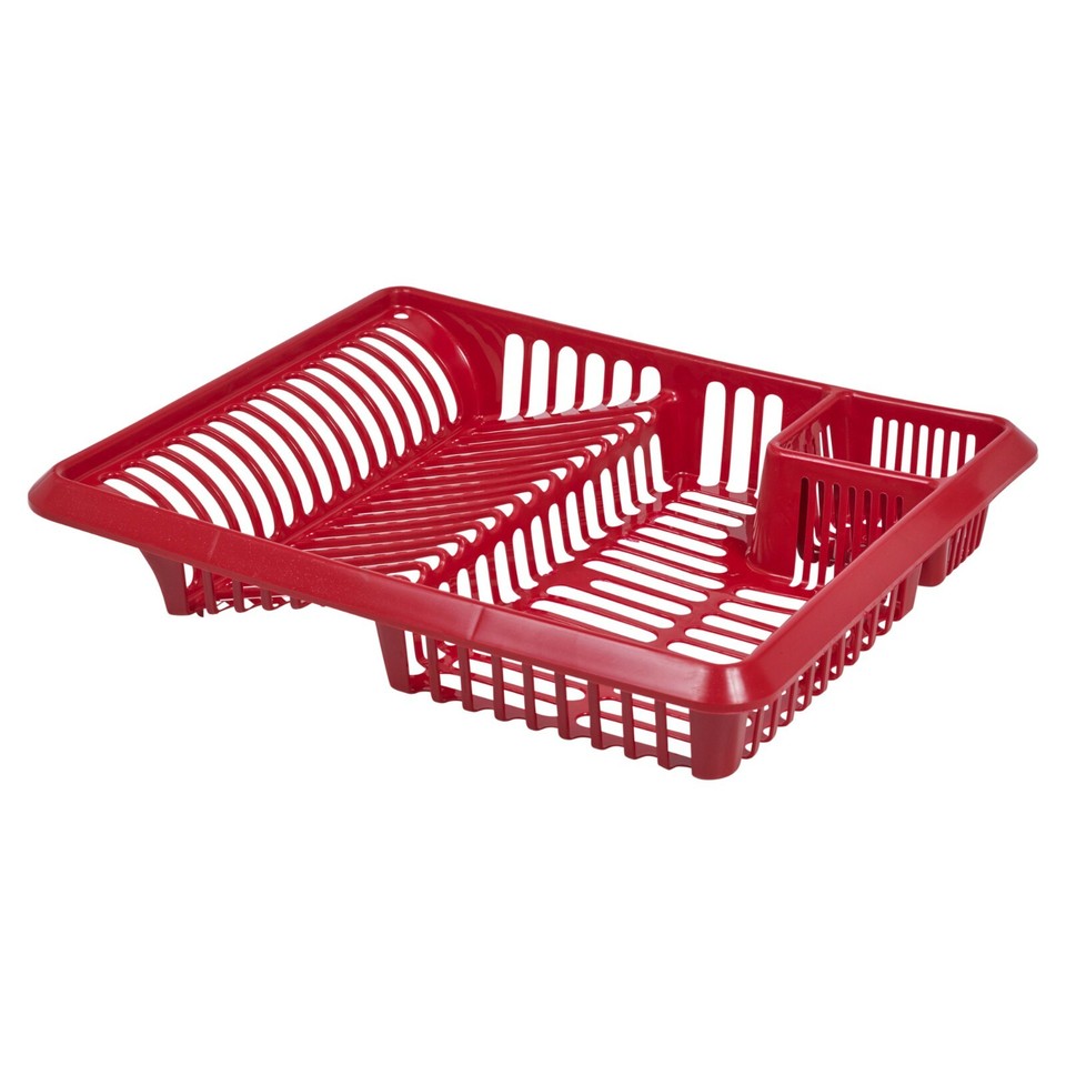 Large Plastic Dish Drainer Cutlery Rack Kitchen Sink Utensil Draining ...