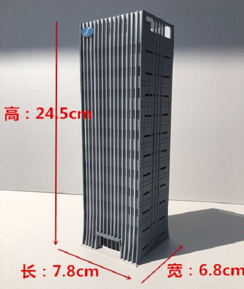 1:150 Skyscraper Building Model Railroad High Rise House Scene Diorama ...