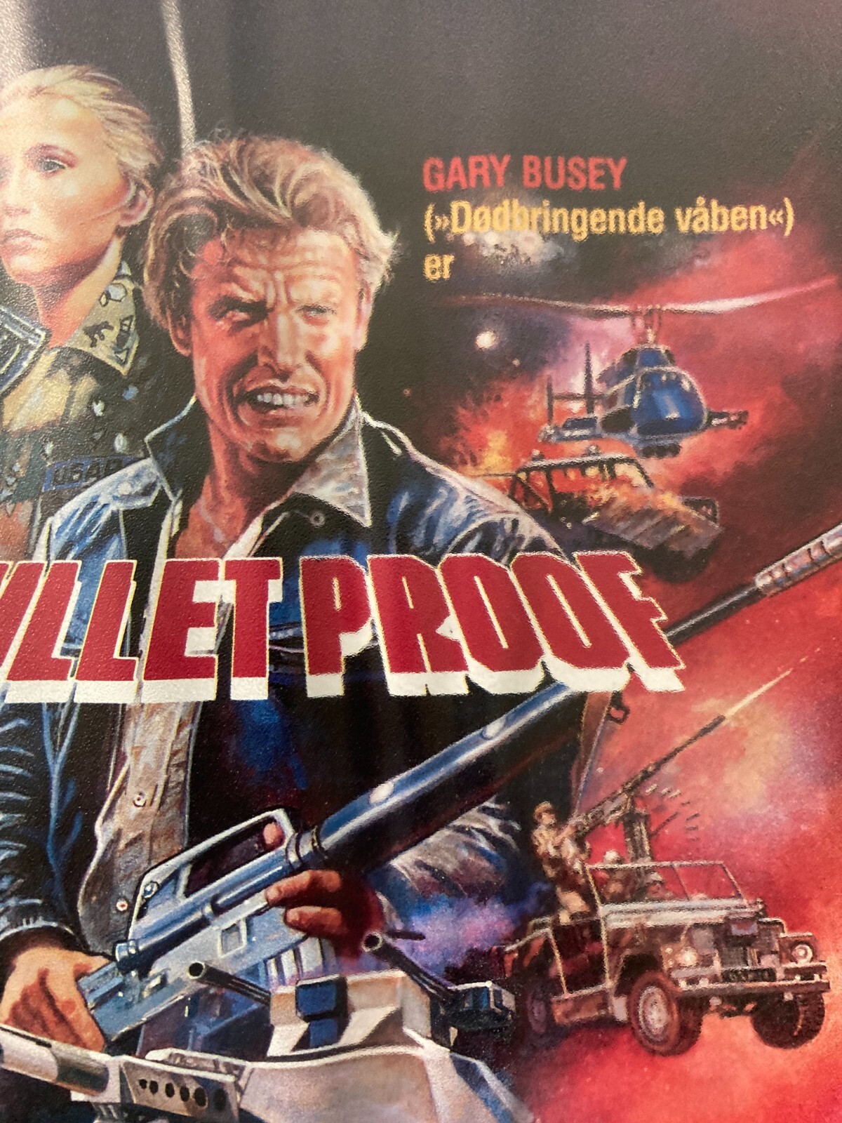 Bulletproof Gary Busey Darlanne Fluegel Henry Silva 1987 Danish Press Release | eBay
