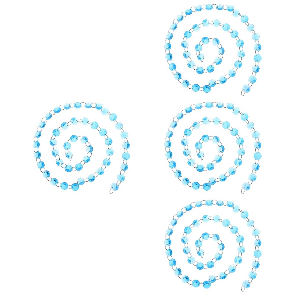 4pcs Octagon Bead String Decoration Glass Bead String Decor Hanging ...