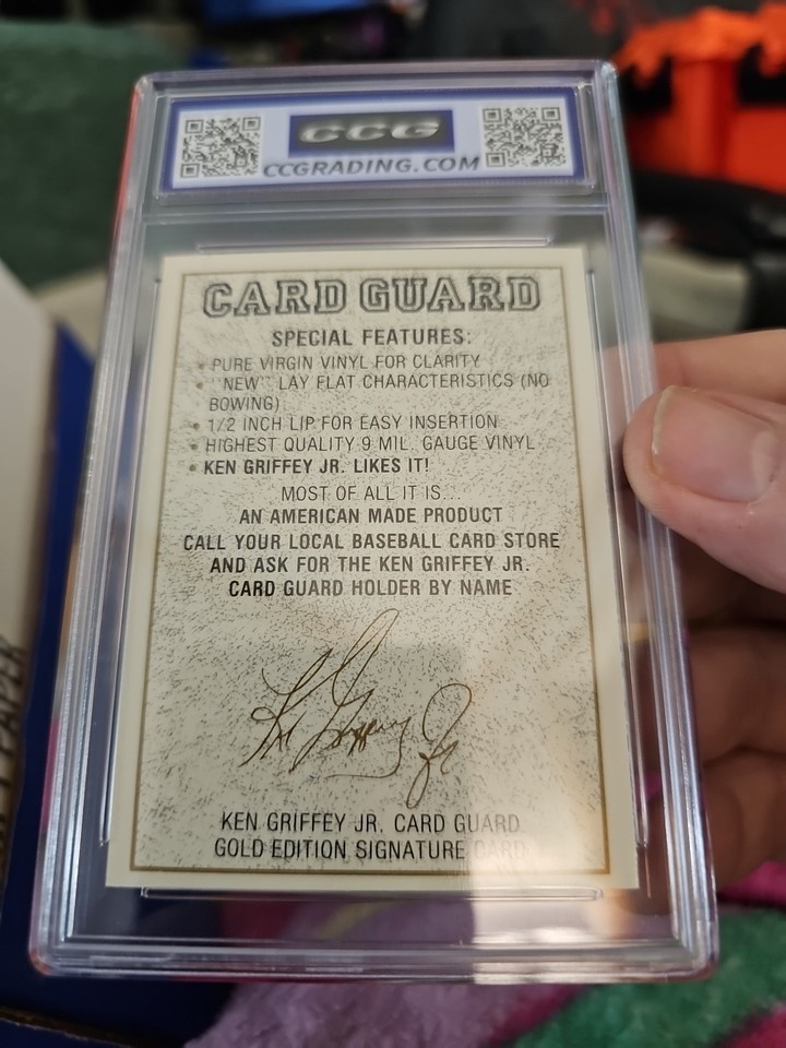Ken Griffey Jr. 1991 Card Guard No # Gold Signature Edition Promo Card ...