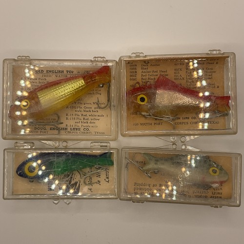 Vintage Doug English Queen Bingo Fishing Lure - Texas - Lot Of 4 | eBay