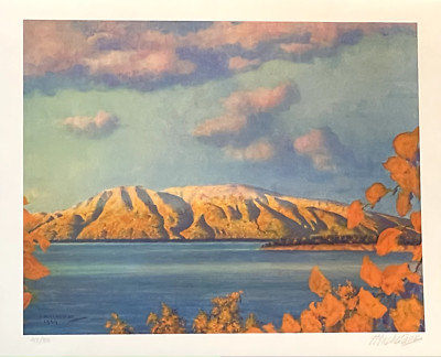 Fred Machetanz, Across The Inlet , S/N LE Lithograph, Hand Signed by ...