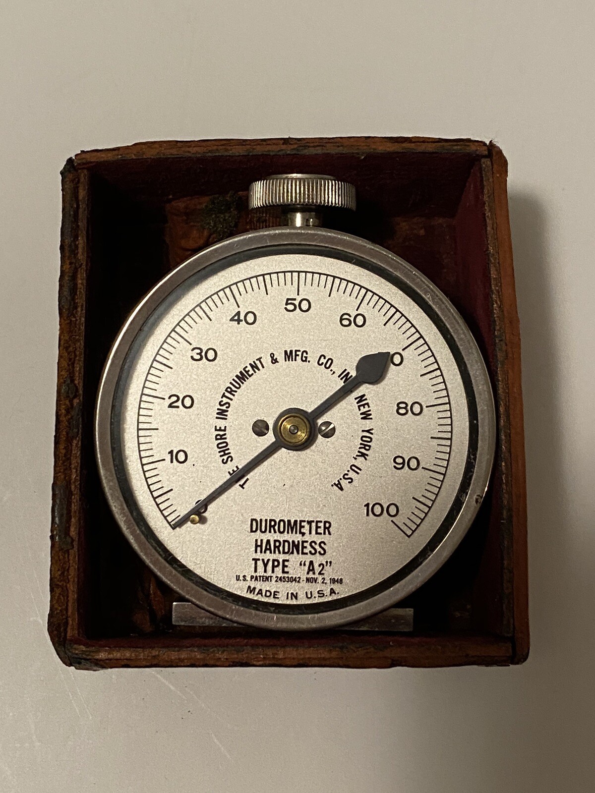 Vintage Shore Durometer Hardness Analog Type "A2" Meter in Original Box ...