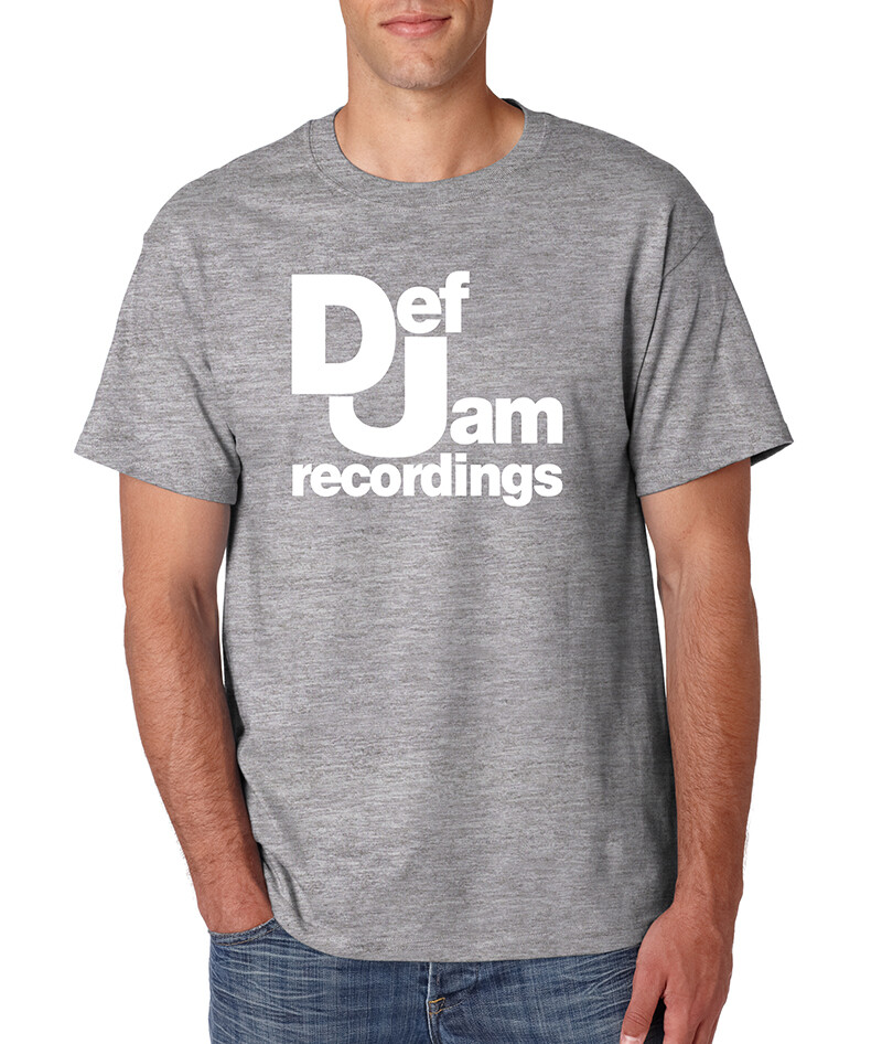 DEF JAM Recordings Logo T-Shirt Hip Hop Rap Classic Music Label Record ...