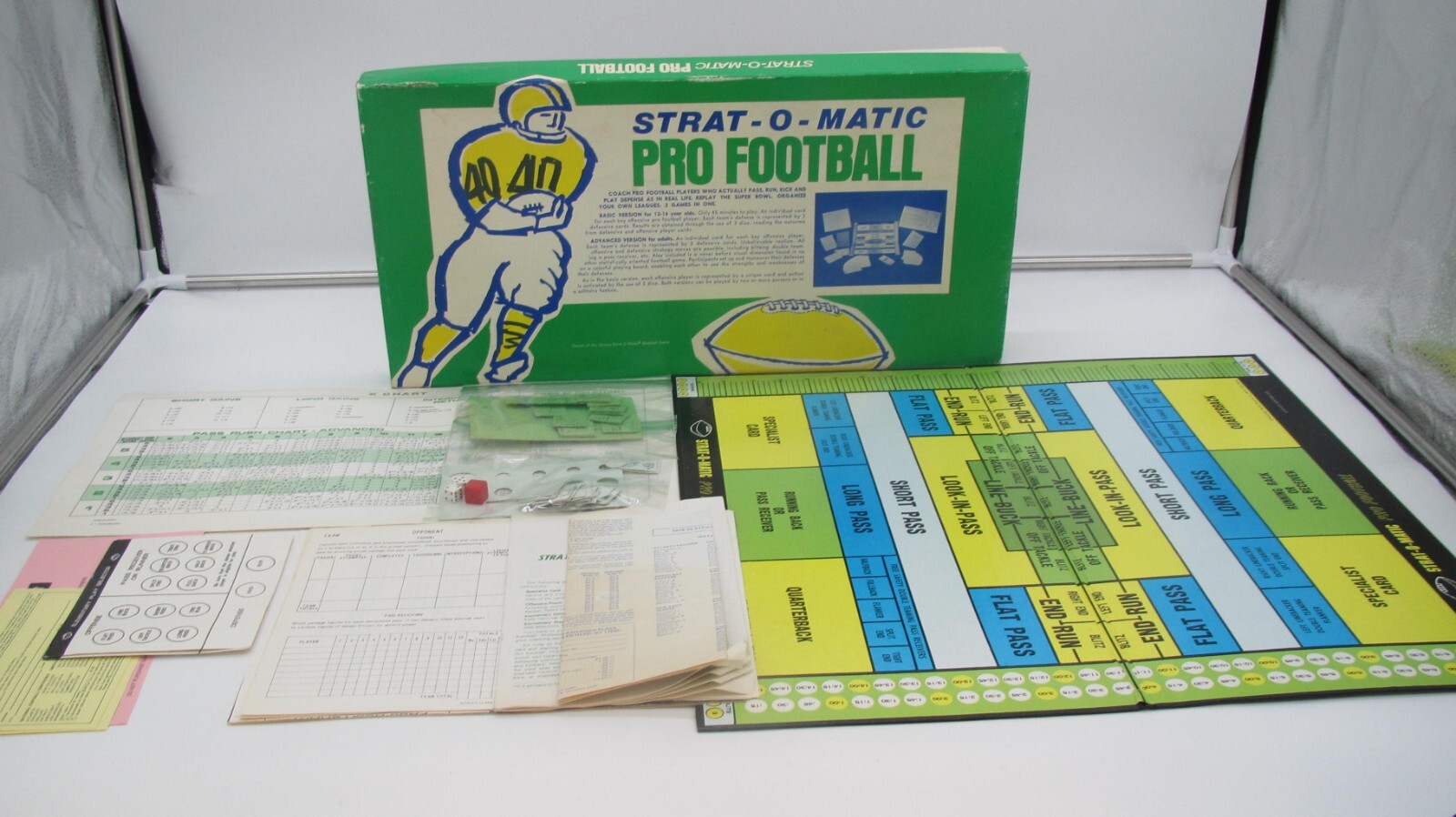 Strat-O=Matic Pro Football Board Game (Incomplete) | eBay