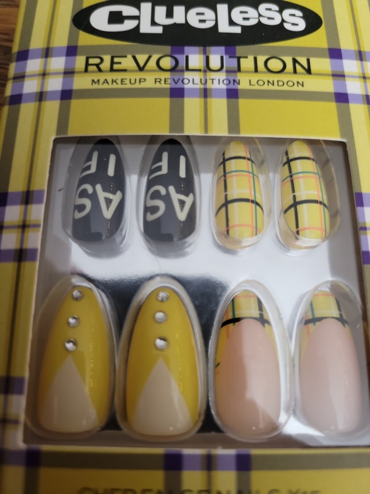 Clueless Revolution Cher False Nails. 15 Salon Quality Nails +Glue BNIB ...