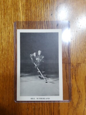 1963-64 Quebec Aces AHL hockey postcards Bill Sutherland card NrMT rare ...