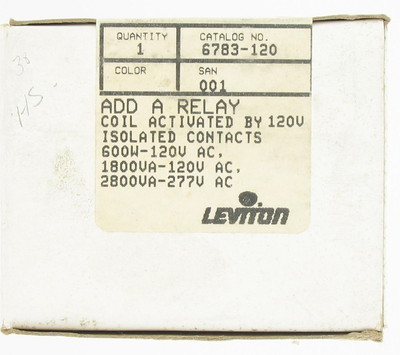 LEVITON 6783-120 ADD A RELAY | eBay