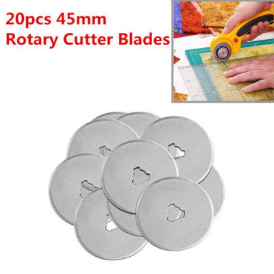 20pcs 45mm Rotary Cutter Blade Patchwork Leather Fabric Paper Cut ...