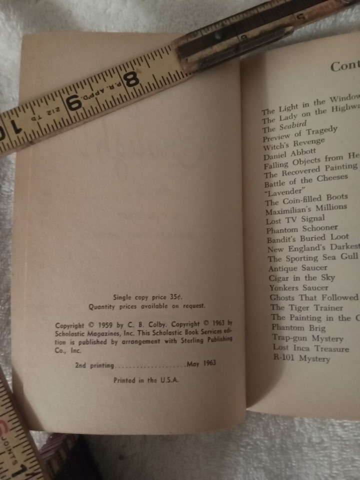 Vintage 1963 Strangely Enough! By C.B. Colby Paperback Supernatural | eBay