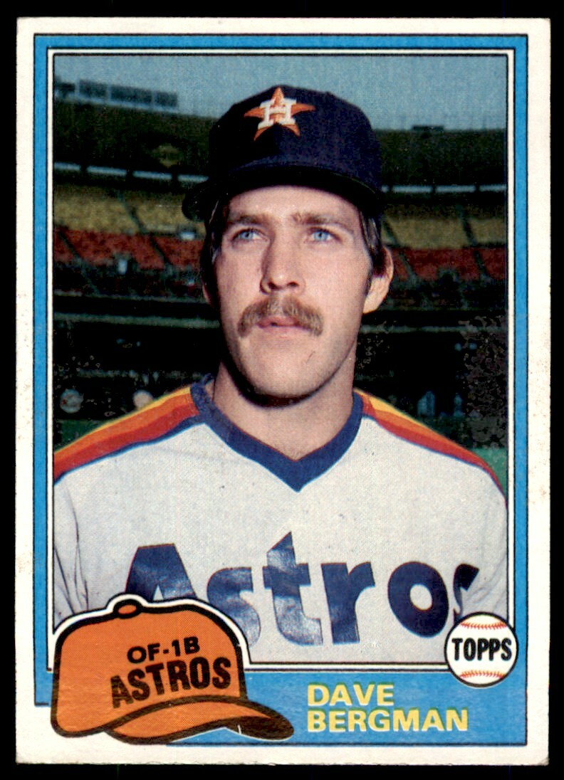 1981 TOPPS DAVE BERGMAN . HOUSTON ASTROS #253 | eBay
