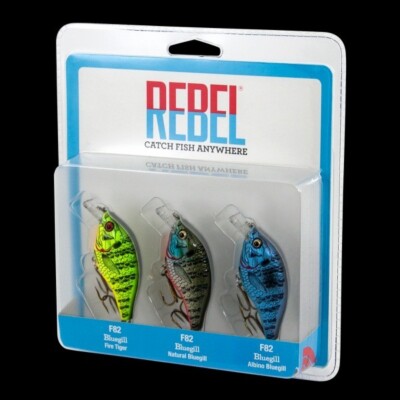 Rebel Bluegill 3pk Freshwater Fishing Lures (Free Shipping within US ...