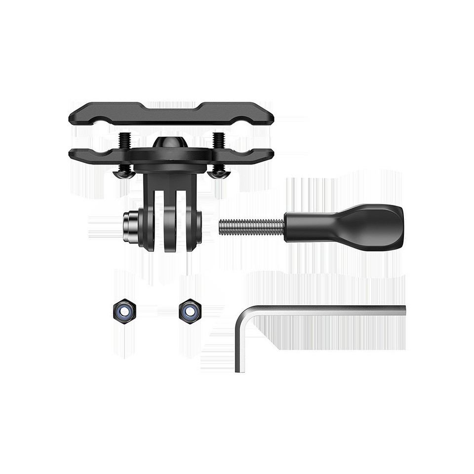 Metal Bike Seat Bracket with Mount for Action Cameras Easy Setup Black ...