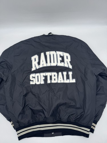 Vintage 80s Game Sportswear Raiders Softball Satin Bomber Jacket Large ...
