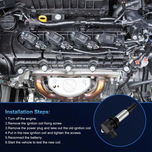 6X Ignition Coil For Cadillac SRX CTS STS GMC Acadia Buick Enclave ...