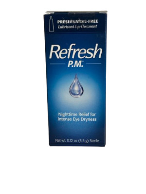 Refresh PM P.M. Lubricant Eye Ointment 0.12 oz EXP 03/26 DISCONTINUED ...