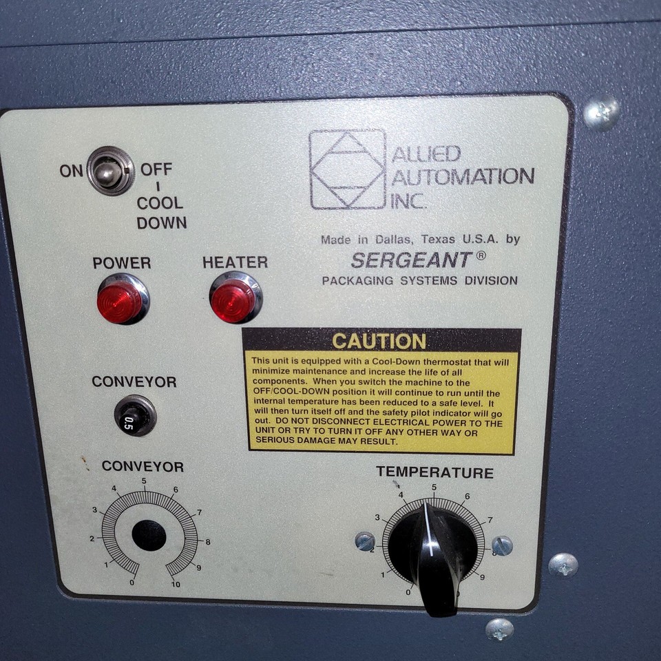 Heat Tunnel Sergeant 1230, 220vac Single Phase, Shrink Tunnel | eBay