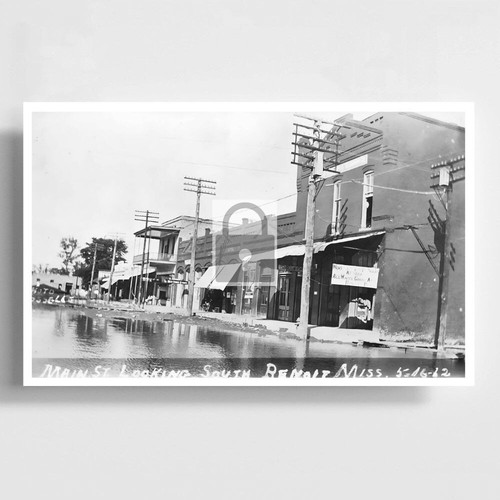 Main Street View Benoit Mississippi MS - REPRINT | eBay