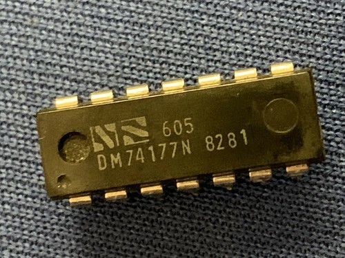 QTY-1 DM74177N NSC 8281 VINTAGE 1976 14-PIN DIP OLD NS LOGO COLLECTIBLE ...